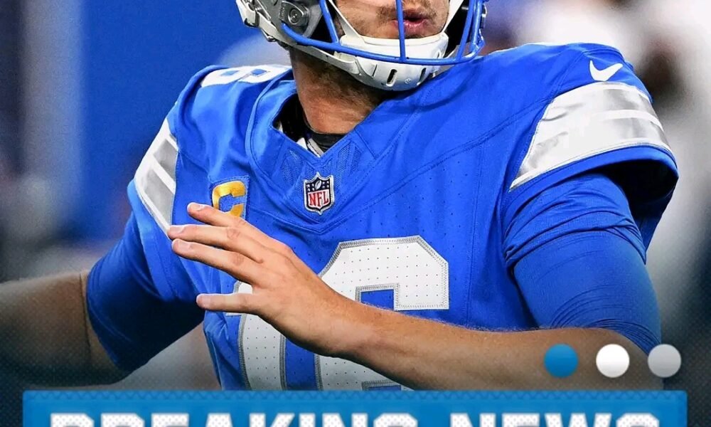 Detroit Lions QB Jared Goff Crowned NFC Offensive Player of the Week After Electrifying ...