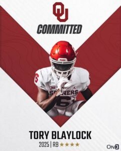 Oklahoma Sooners Land Explosive Four-Star Running Back Tory Blaylock as ...